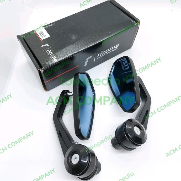 Jual Spion jalu end bar oval rizoma tipe Pentagon kaca biru Aerox Pcx ...
