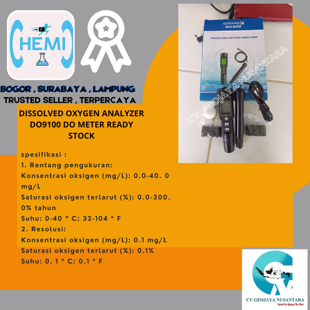 Jual DISSOLVED OXYGEN ANALYZER DO9100 DO METER READY STOCK | Shopee ...