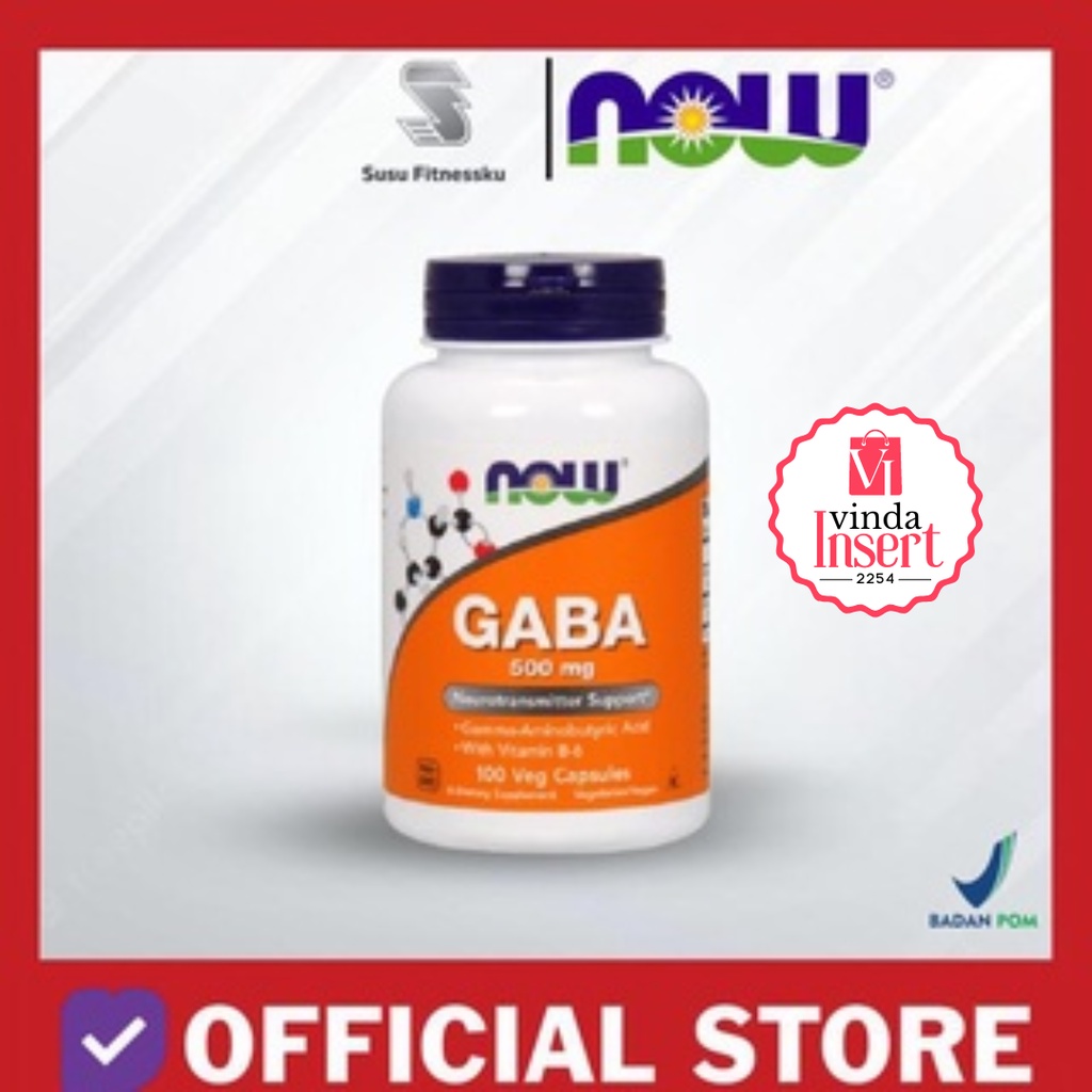 Jual Now Foods Gaba 500 Mg 100 Capsule (Relaxation and Reduce Stress ...