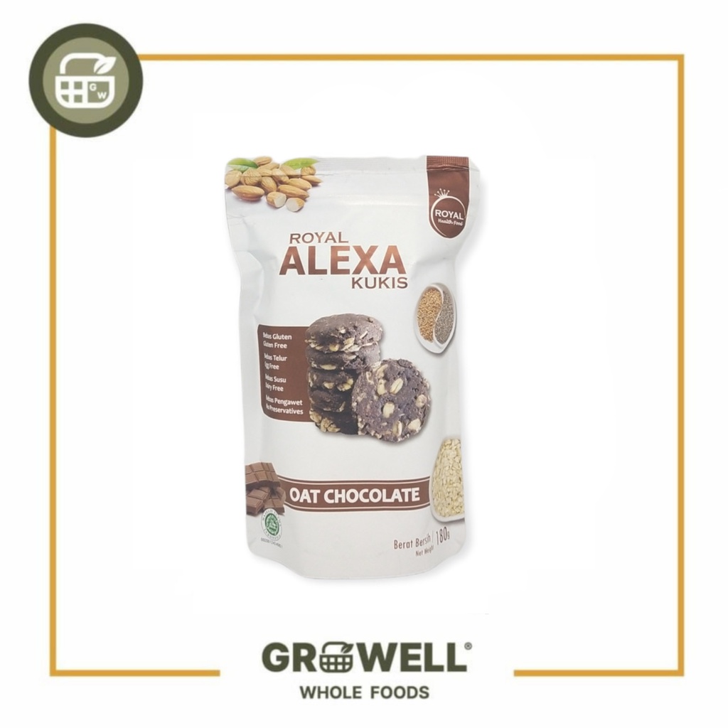 Jual ROYAL ALEXA KUKIS OAT CHOCOLATE 180GR | Shopee Indonesia