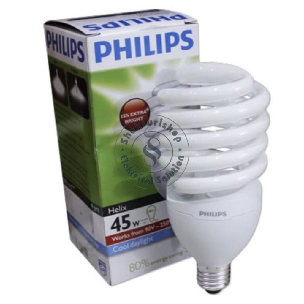 Jual PHILIPS LAMPU HELIX SPIRAL 45 WATT | Shopee Indonesia