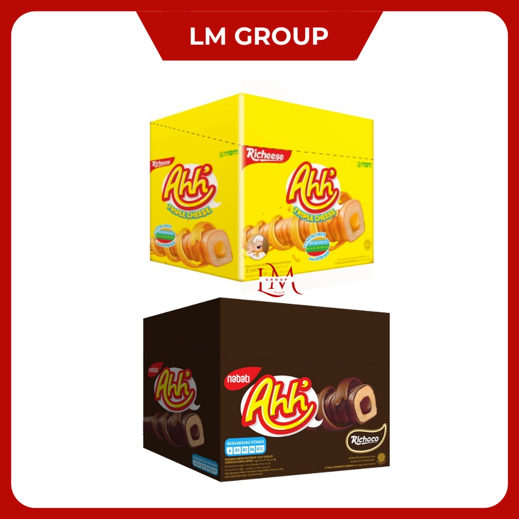 Jual Nabati Ahh Richeese Ahh 500 Triple Cheese Roll/Coklat/Korean ...