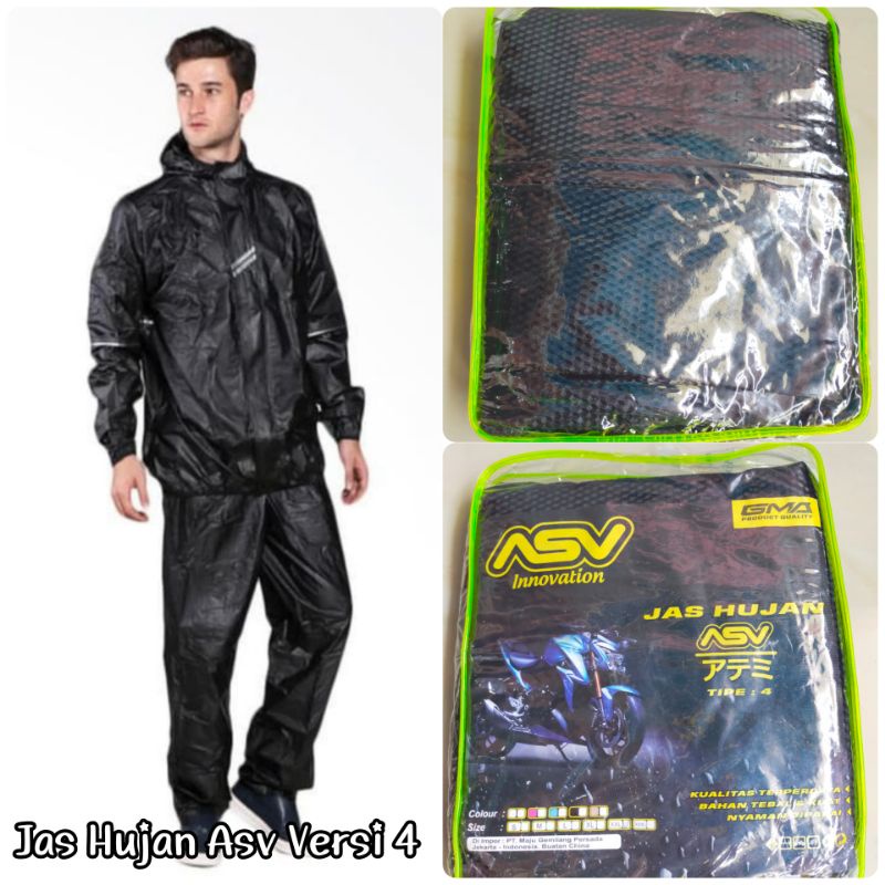 Jual Jas Hujan ASV Carbon Rubber Versi 4 Model Transparan Metalic XXL ...