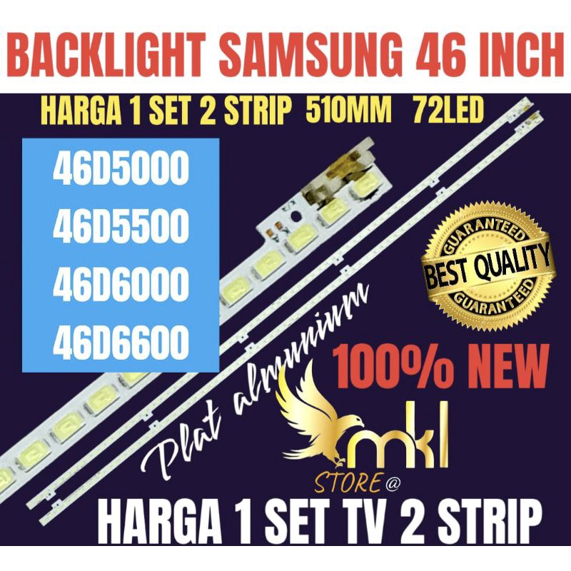 Jual BACKLIGHT TV LED SAMSUNG 46 INCH 46D5000-46D5500-46D6000-46D6600 BACKLIGHT TV LED | Shopee ...