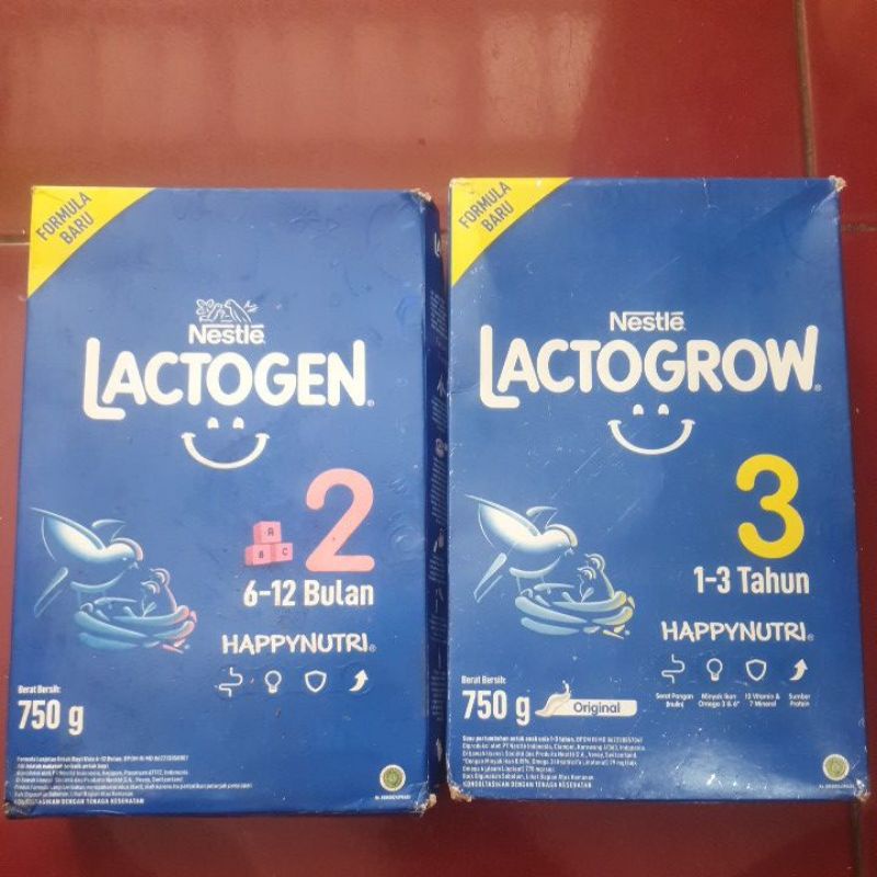 Jual Lactogen,Lactogrow 1,2,3,4 750 g original,madu,vanila (bazzar toko ...