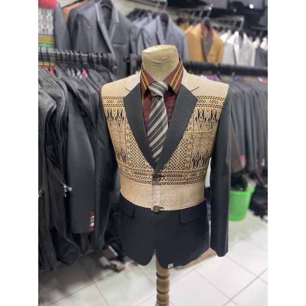 Jual JAS PRIA /JAS KOMB ULOS / JAS FORMAL / JAS ULOS | SLIMFIT atau ...
