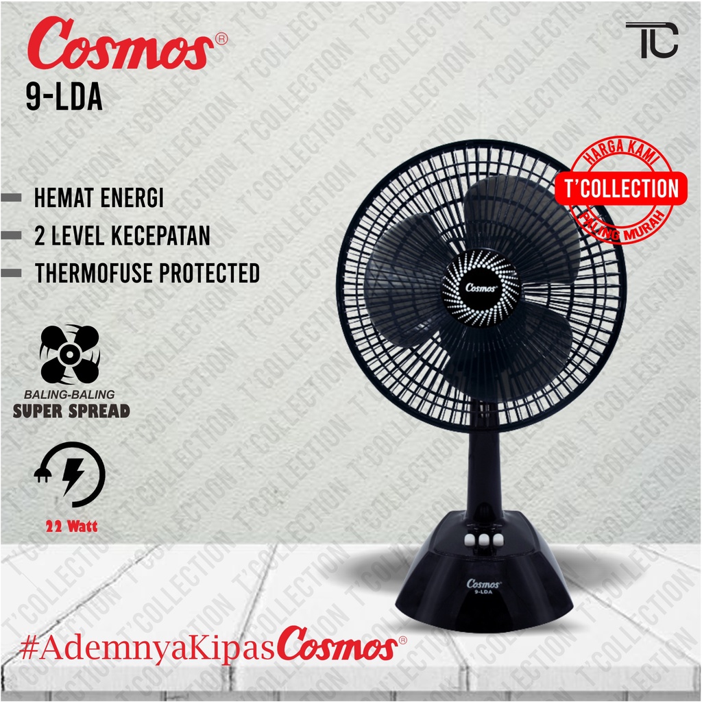 Jual Cosmos 9-LDA TWINO - Kipas Angin 2in1 - 9 inch (Desk & Wall) | Shopee Indonesia