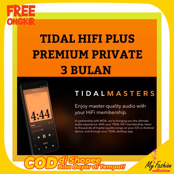 Jual My-Outlet / Promo Termurah Tidal Hifi Plus Master Premium 3 Bulan Private Login Original ...