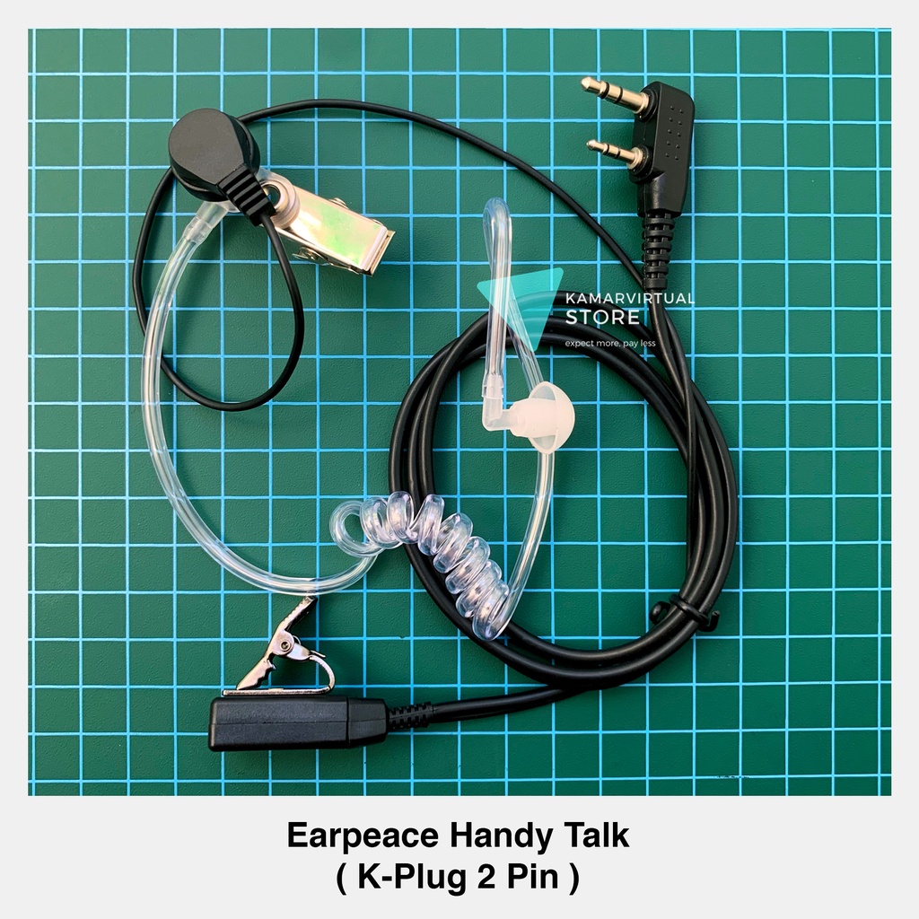 Jual Earpeace Earphone Transparan Handy Walkie Talk 2 Pin | Shopee ...