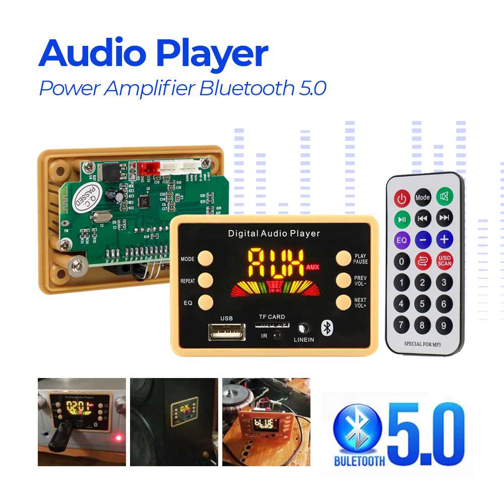 Jual ARuiMei Audio Player Power Amplifier Bluetooth 5.0 TPA3110 - XH ...