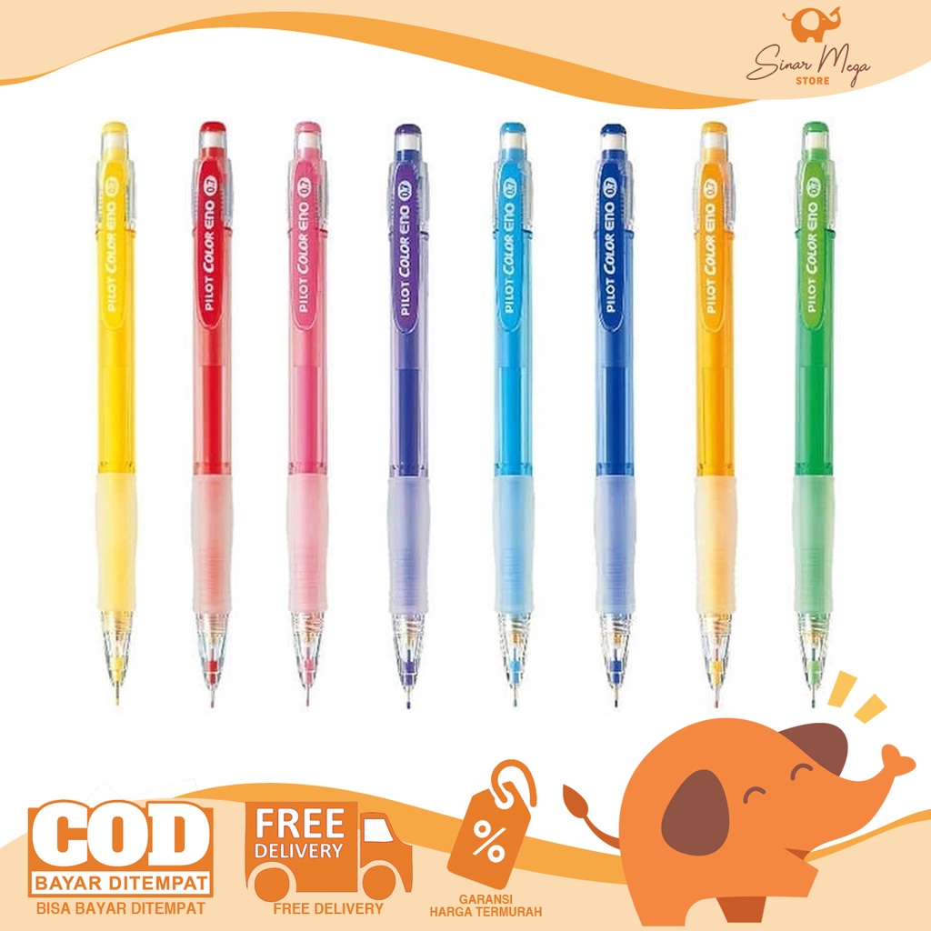 Jual Pilot Pensil Mekanik Color Eno 2B 0,7mm / Pensil Mekanik warna ...