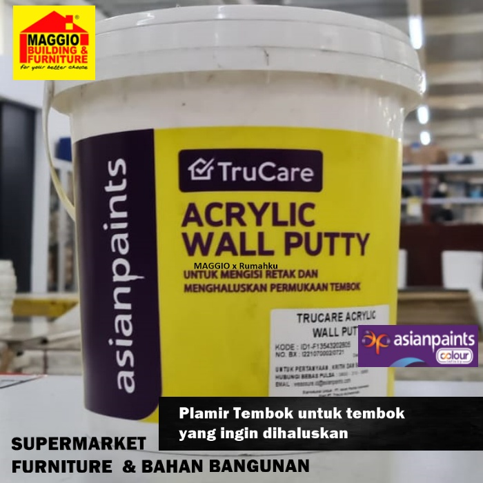 Jual CAT DEMPUL - WALL FILLER - CAT TEMBOK - WALL PUTTY 20 KG - ASIAN ...