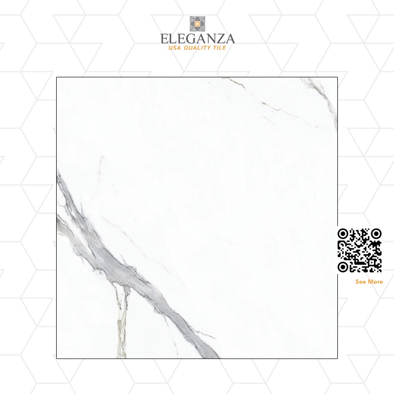 Jual Eleganza Tile GEM STONE Calacatta White Polished GDKMA66942 60 x ...