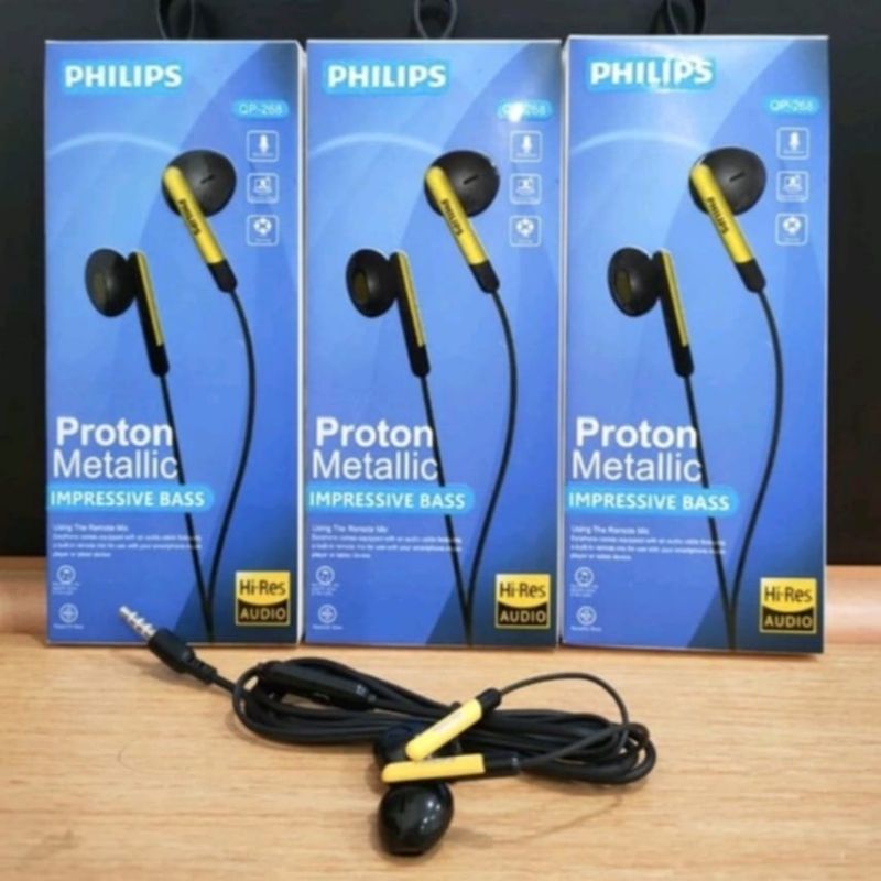 Jual Headset impressive bass PHIL1PS 268 / handsfree / earphone ...