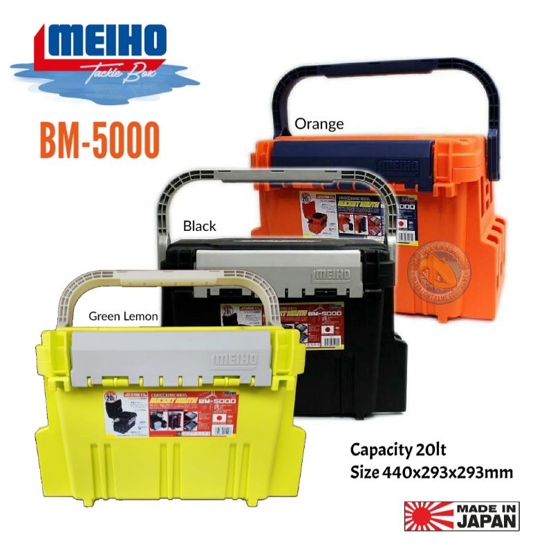 Jual Meiho Bucket Mouth BM-5000 BM5000 Tackle Box Kotak Pancing | Shopee Indonesia