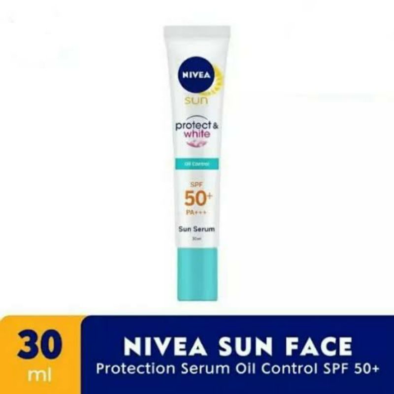 Jual Nivea Sun Serum Protect White SPF 50 Oil Control Hijau (50gr ...