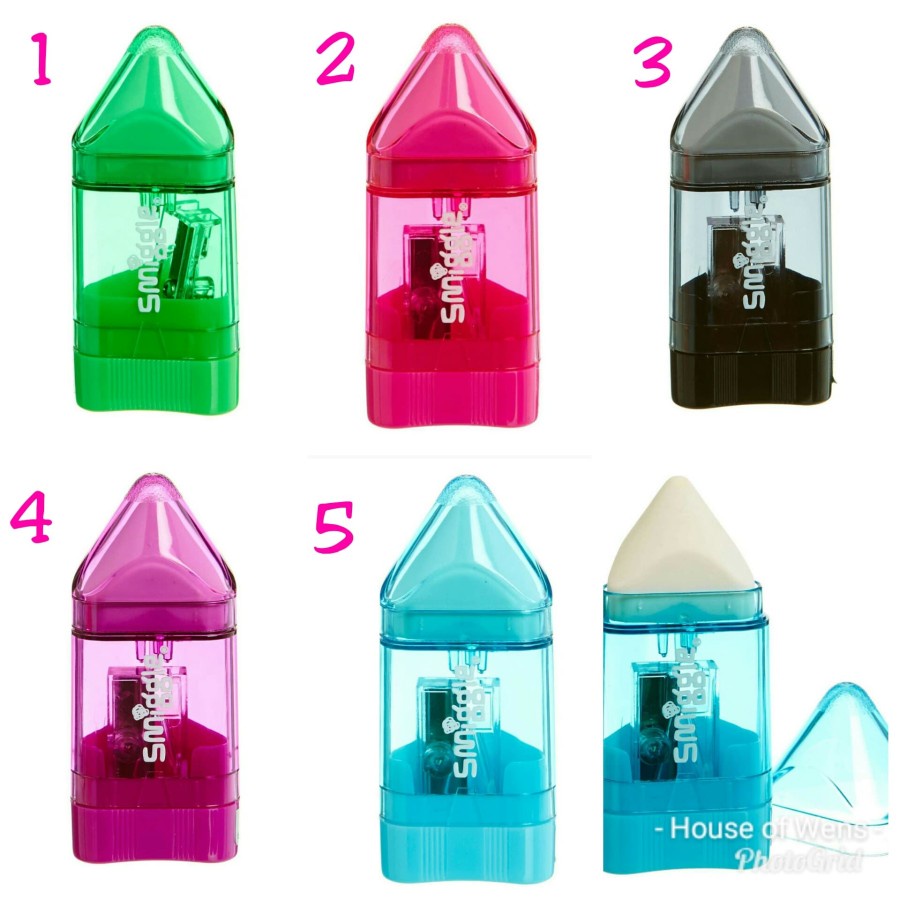 Jual SMIGGLE PENCIL SHARPENER ERASER 2IN1 - RAUTAN PENGHAPUS SMIGGLE ...