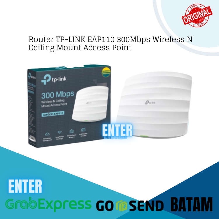 Jual Router Tp Link Eap110 300mbps Wireless N Ceiling Mount Access