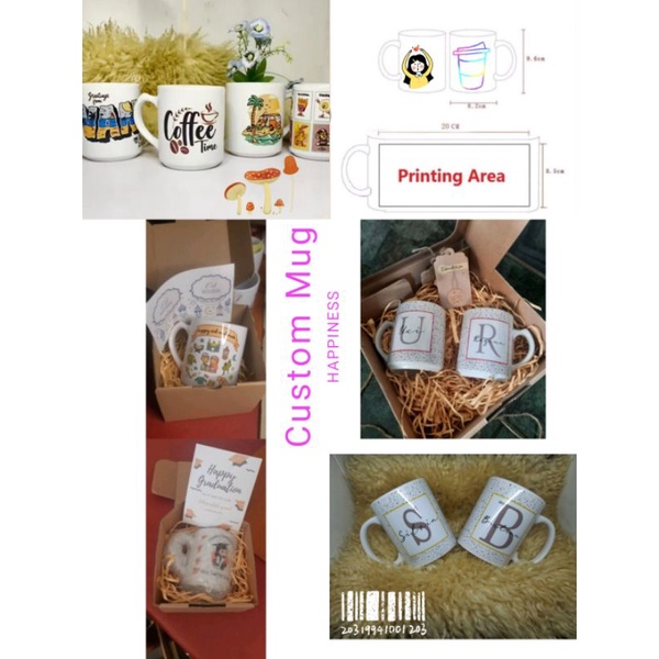 Jual mug/gelas/cangkir/custom/keramik/souvenir/hadiah/kado/desain poto ...