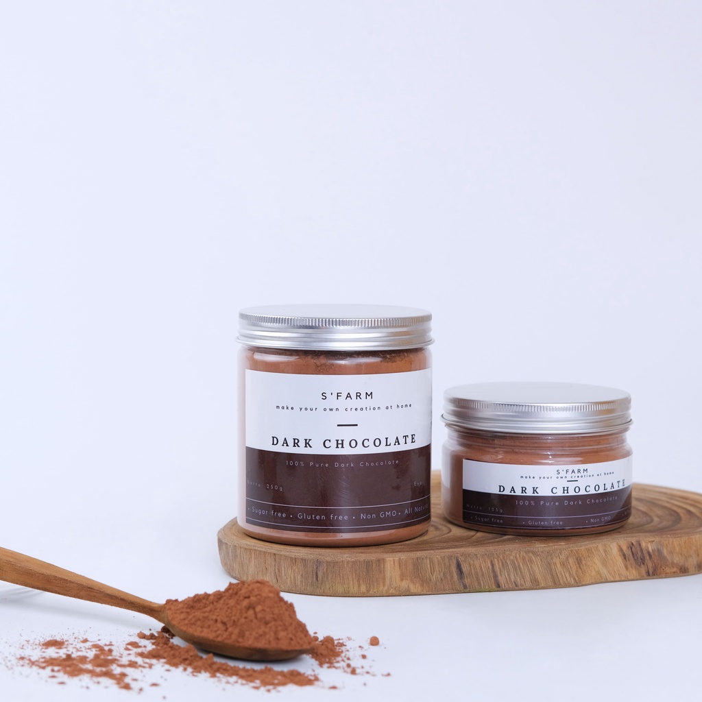Jual 100% Dark Chocolate Powder / Bubuk Coklat Asli Premium | Shopee ...
