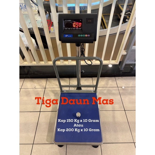 Jual Timbangan Digital Barang A12E 150 Kg Pagar / Timbangan lantai 150 Kg A12E pagar | Shopee ...