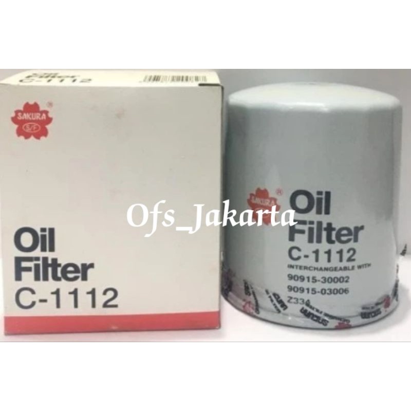 Jual Filter Oli Toyota Land Cruiser C-1112/C1112 Sakura | Shopee Indonesia