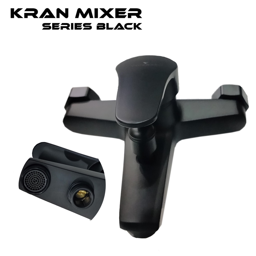 Jual Kran Bathtub Panas Dingin Black Kran Air Mixer Hitam Kran Shower ...
