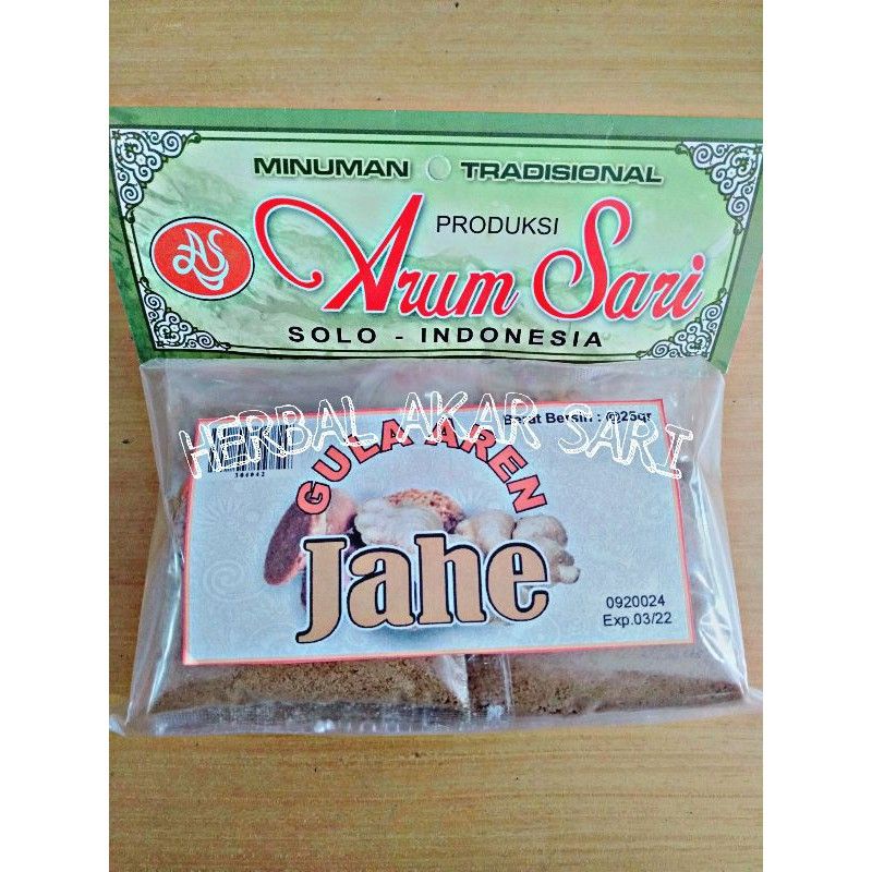 Jual Akar Sari - Jahe Gula Aren Tradisional Instan (1 pack isi 10 ...