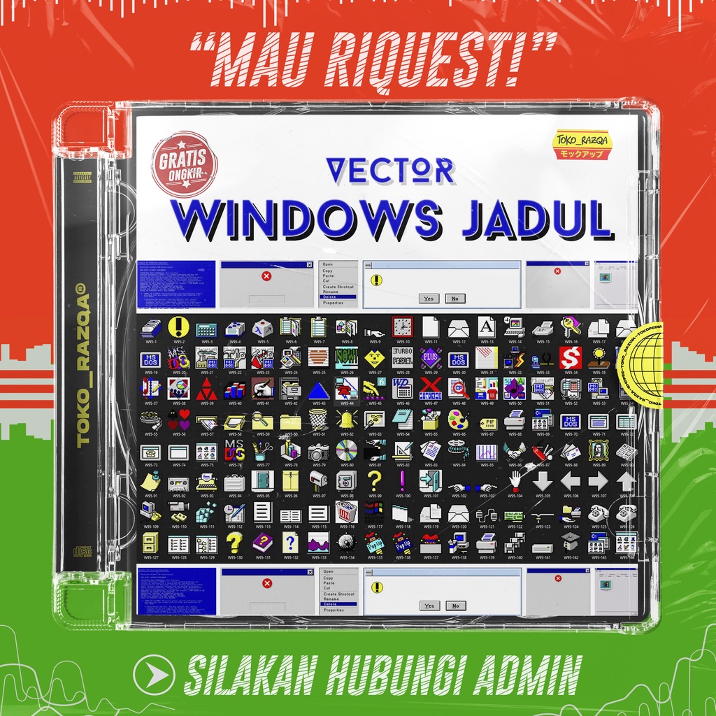 Jual Vector Windows Jadul Vector Design | Shopee Indonesia