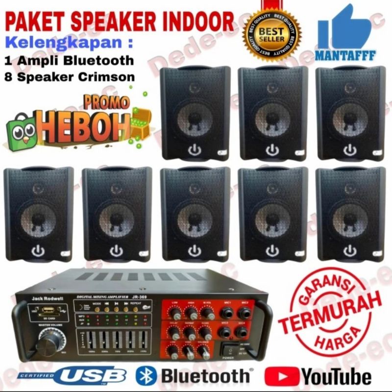 Jual Paket Soundsystem indoor cafe, kantor,ruko dll 8 titik speaker 4 ...