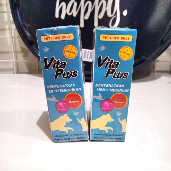 Jual VITA PLUS VITAMIN KUCING KELINCI ANJING 30ML MULTIVITAMIN HEWAN ORIGINAL BEST QUALITY ...
