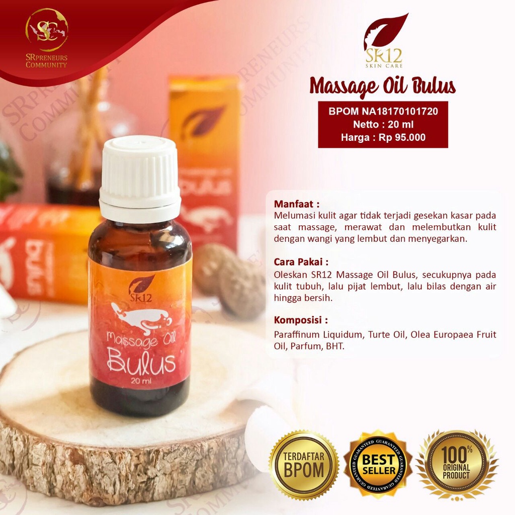 Jual SR12 Minyak Bulus Oil Asli Penghilang Stretch Mark Pencerah Kulit ...