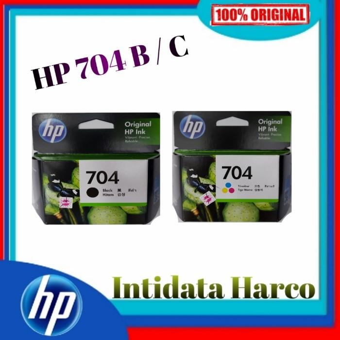 Jual CARTRIDGE HP 704 BK / CL /WARNA ORIGINAL 100% | Shopee Indonesia