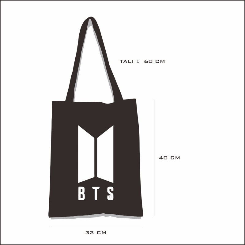Jual TOTEBAG BTS | MEMBER BTS | TAS BTS | TAS MEMBER BTS | TAS LOGO BTS ...