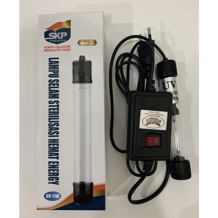 Jual Lampu UV Aquarium SAKKAI PRO SKP 11 Watt Sterilisasi Alga Lumut | Shopee Indonesia
