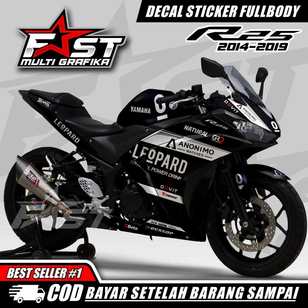 Jual Decal R25 Stiker R25 Full Body Decal Stiker Variasi Striping R25 ...