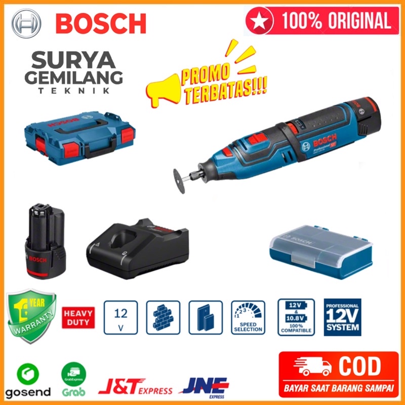 Jual Bosch Cordless Rotary Tool 12Volt GRO 12V-35 Mesin Gerinda Tuner ...