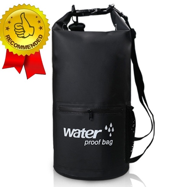 Jual READY Dry Bag 10 Liter Tas Anti Air 10L Outdoor Waterproof Bucket with Extra Pocket Drybag ...