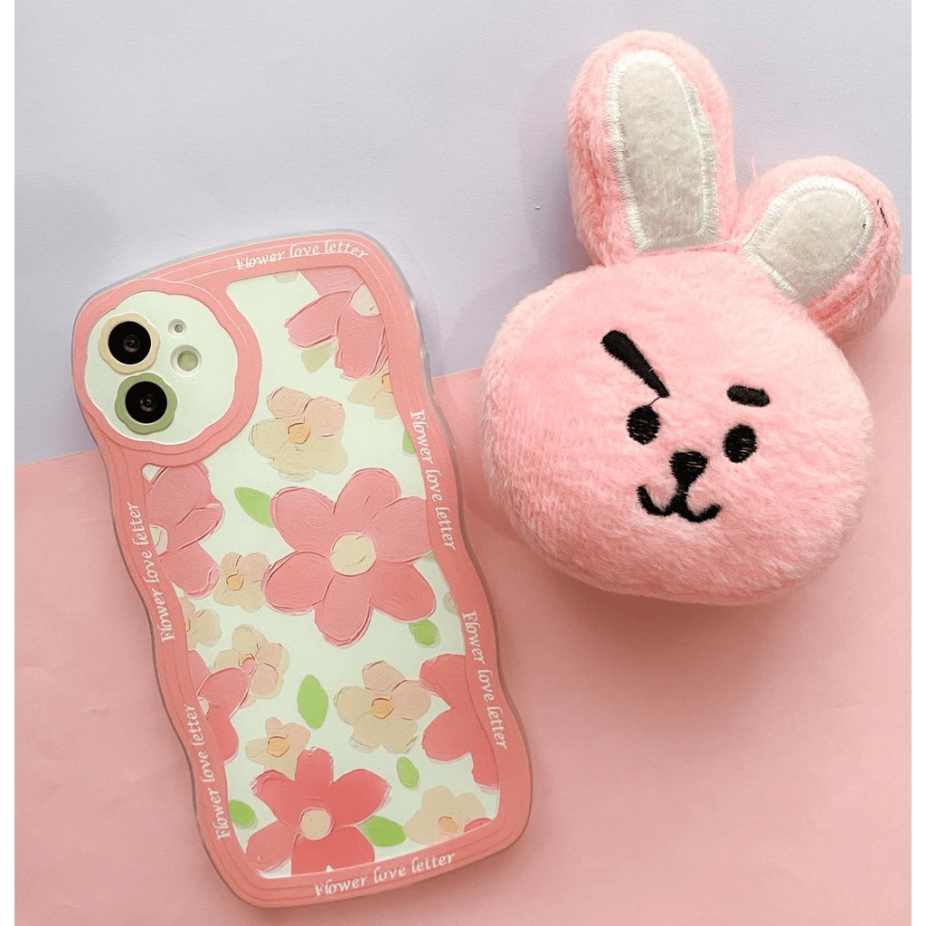 Jual PINK FLOWER Case for Iphone ( 7-14 ) 7 8 PLUS X XS XR 11 12 13 14 ...