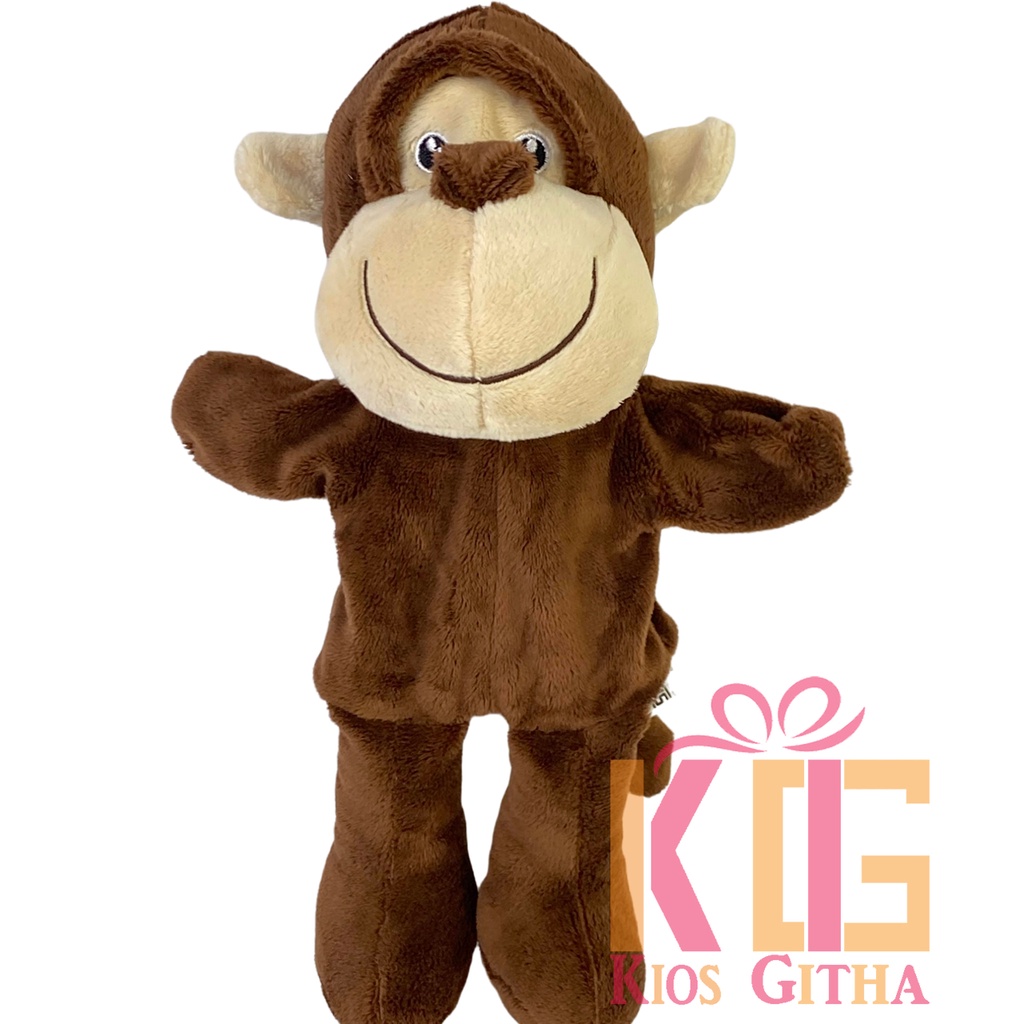 Jual Boneka Tangan Binatang Hand Puppet Bisa Custom sablon Nama Animal ...
