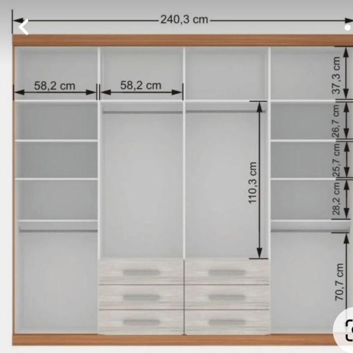 Jual lemari wardrobe hpl minimalis modern hpl 240x200x60 | Shopee Indonesia