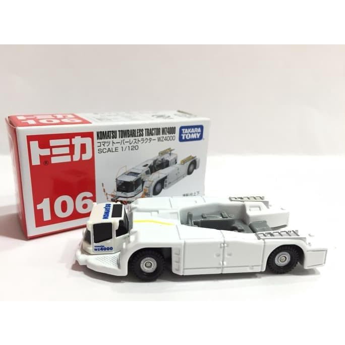 Jual diecast Tomica no 106 komatsu towbarless tractor WZ4000 Putih ...