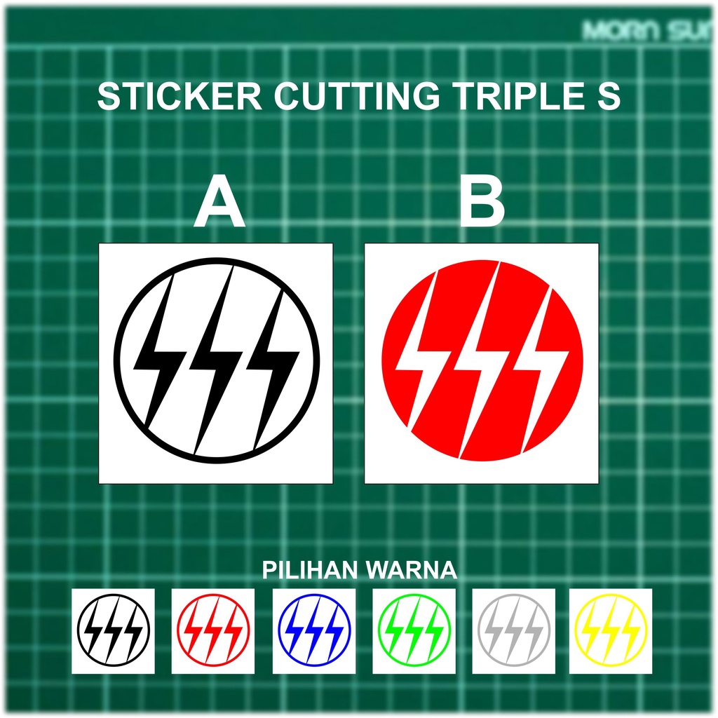 Jual Stiker cutting TRIPLE S LOGO SSS PETIR variasi body motor | Shopee ...
