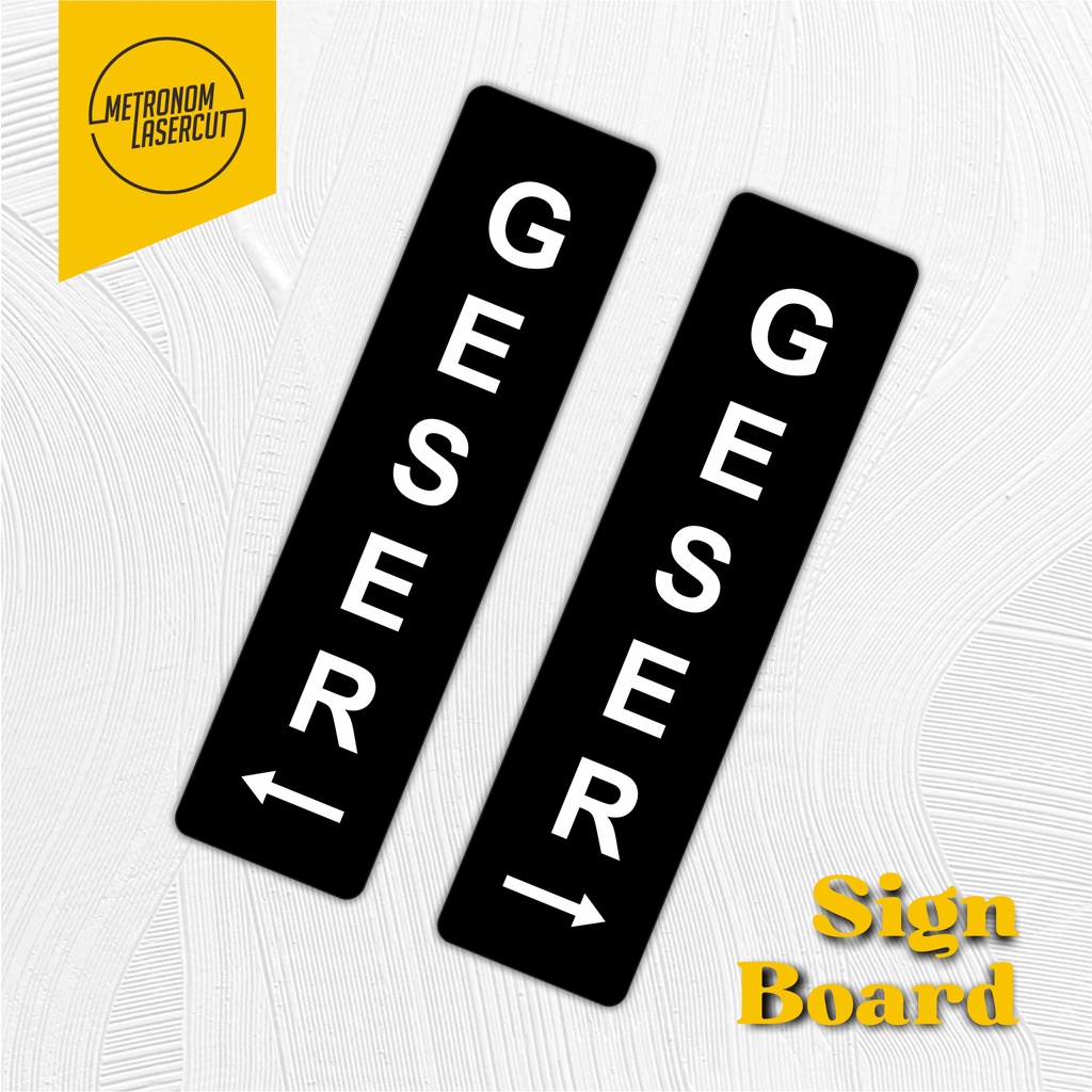 Jual Sign Geser | Sign Board | Sign Label Akrilik | Shopee Indonesia
