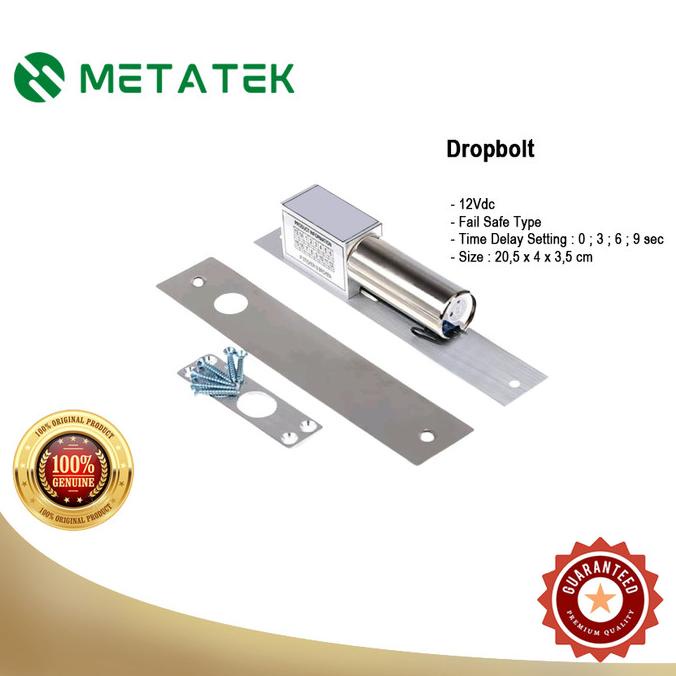 Jual Metatek | Dropbolt | Electric Bolt | Access Control | Access Door | Shopee Indonesia