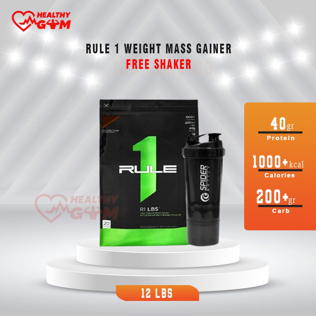 Jual Rule 1 Gainer 12 Lbs Ruleone Weight Mass Gainer | R1 Gainer 12 LBS ...