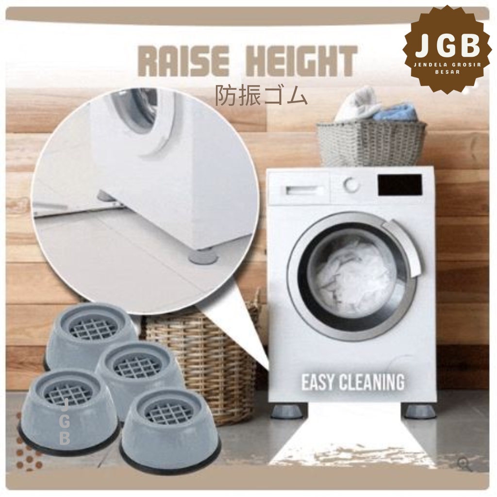 Jual Anti Vibration Rubber Washing Machine Feet Pads - Tatakan Alas ...