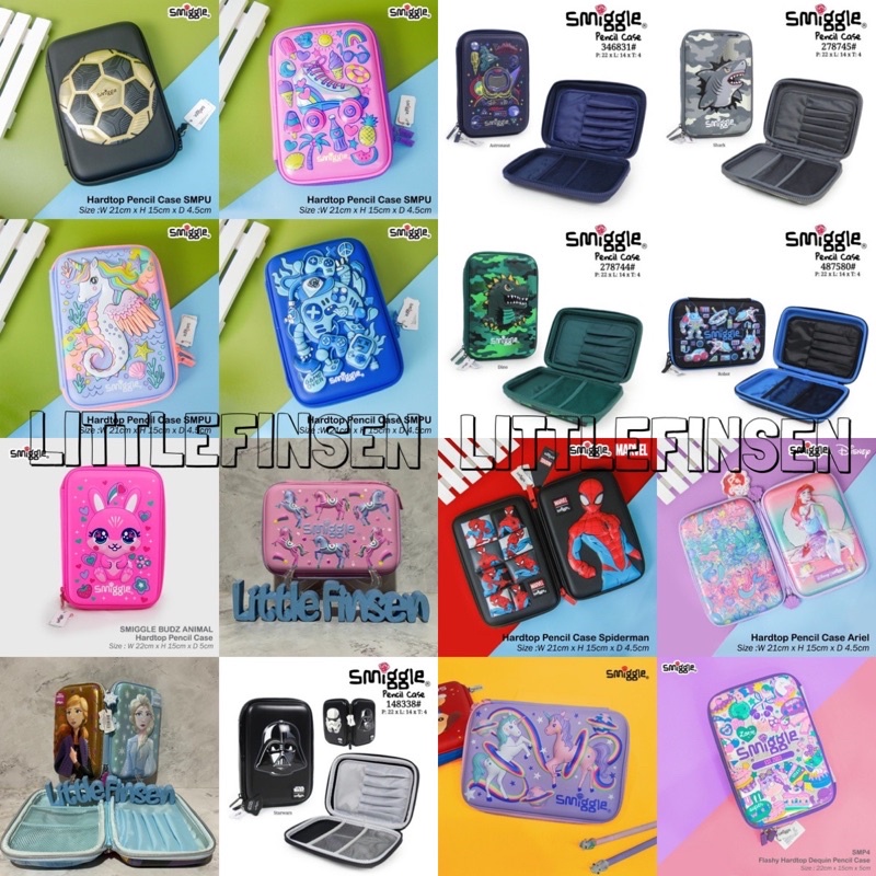 Jual Pencil case smiggle/hard case smiggle/smiggle pencil case/kotak ...