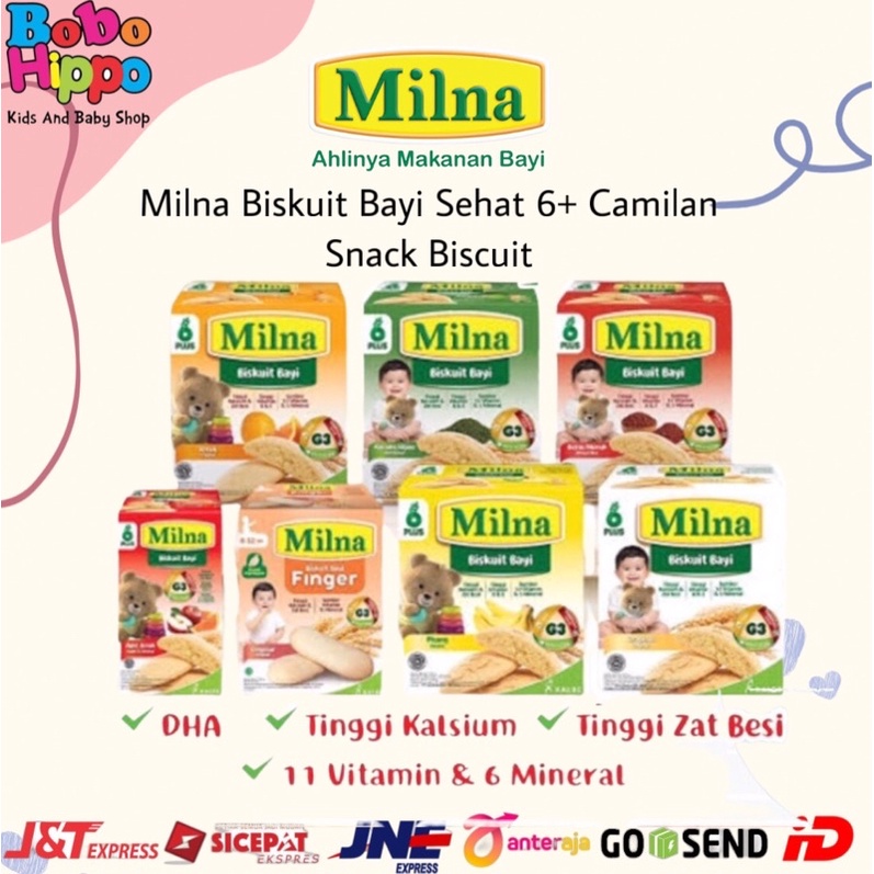 Jual Milna Biskuit Bayi Sehat 6+ Camilan Snack Biscuit Cemilan Selingan ...