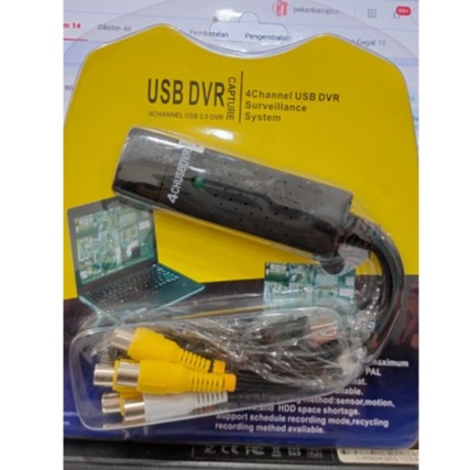 Jual Easier cap EasyCAP USB 2.0 Video Adapter Audio Capture DVR 4 ...